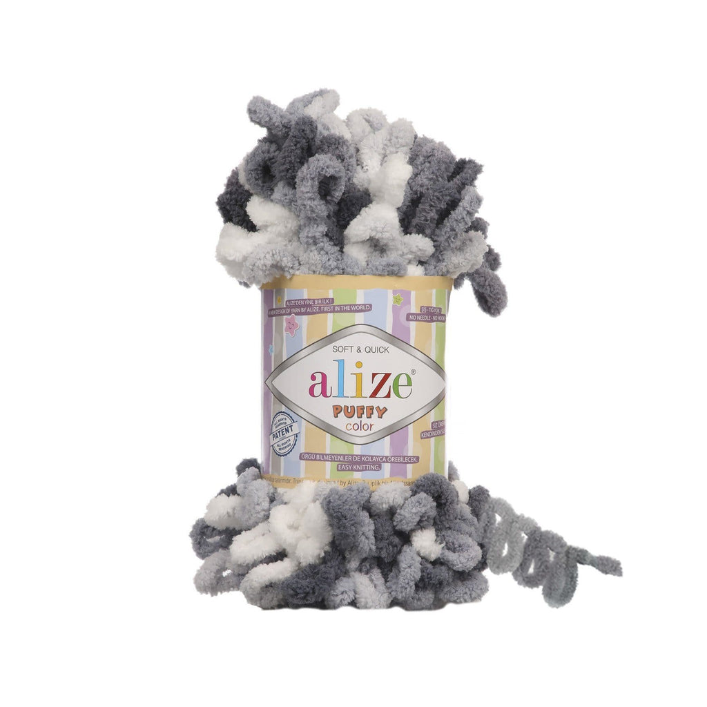 Alize Puffy Color – Variegated Finger Knitting Yarn | VILRITA