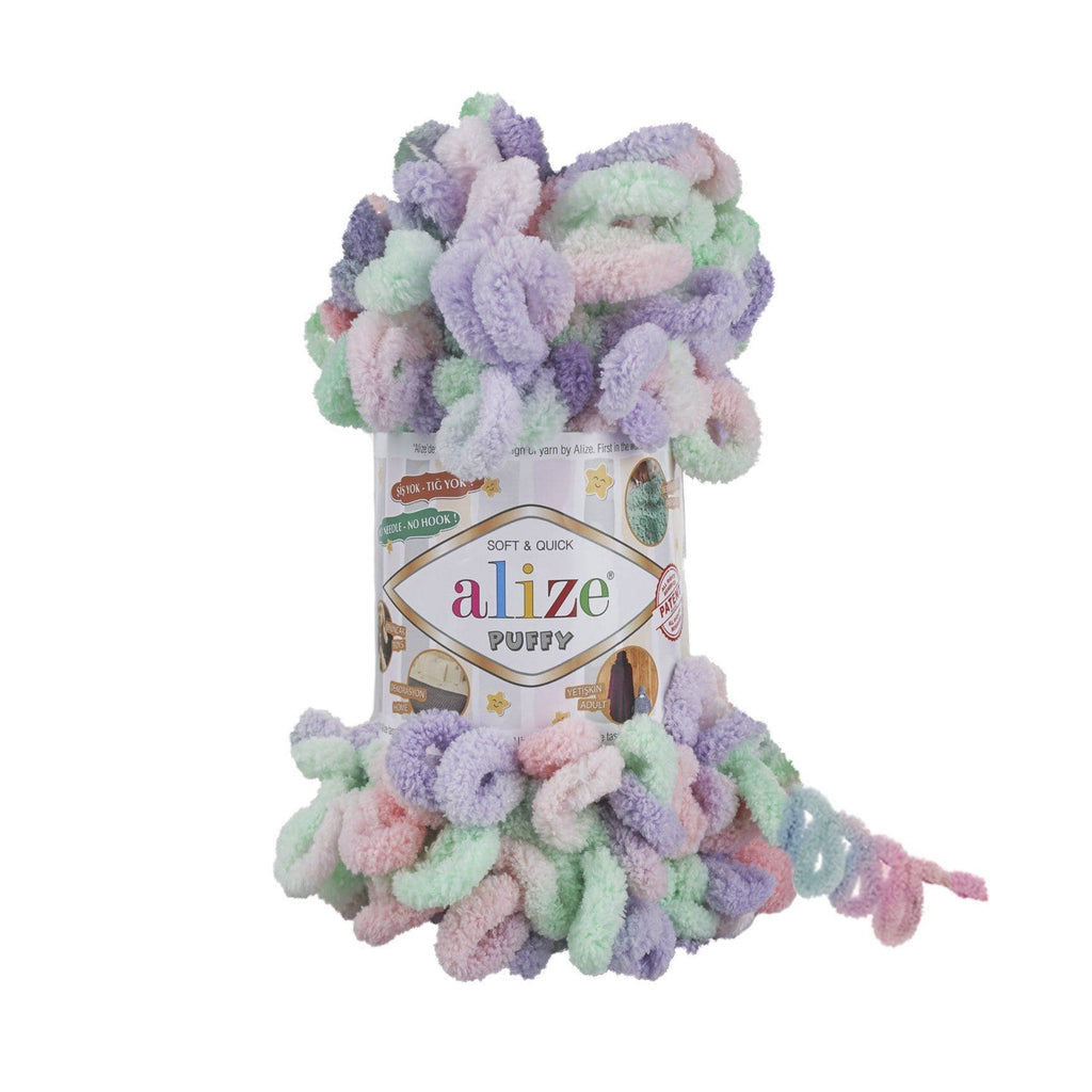 Alize Puffy Color – Variegated Finger Knitting Yarn | VILRITA
